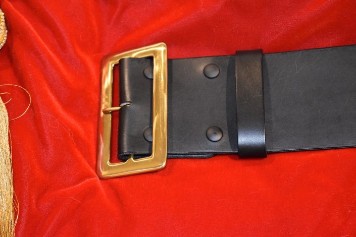 Narrow Gold Santa Buckle for 4″ Belt | Pro Santa Shop