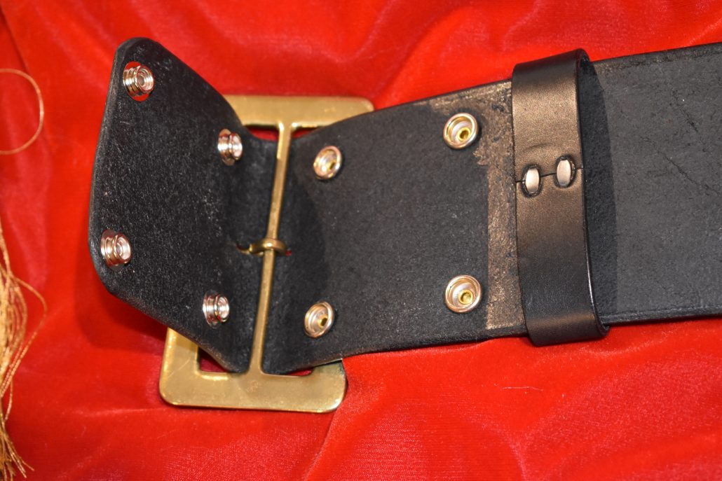 Narrow Gold Santa Buckle for 4" Belt - Pro Santa Shop