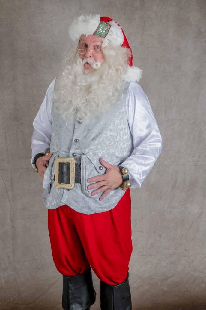 Silver Brocade Waistcoat - Pro Santa Shop